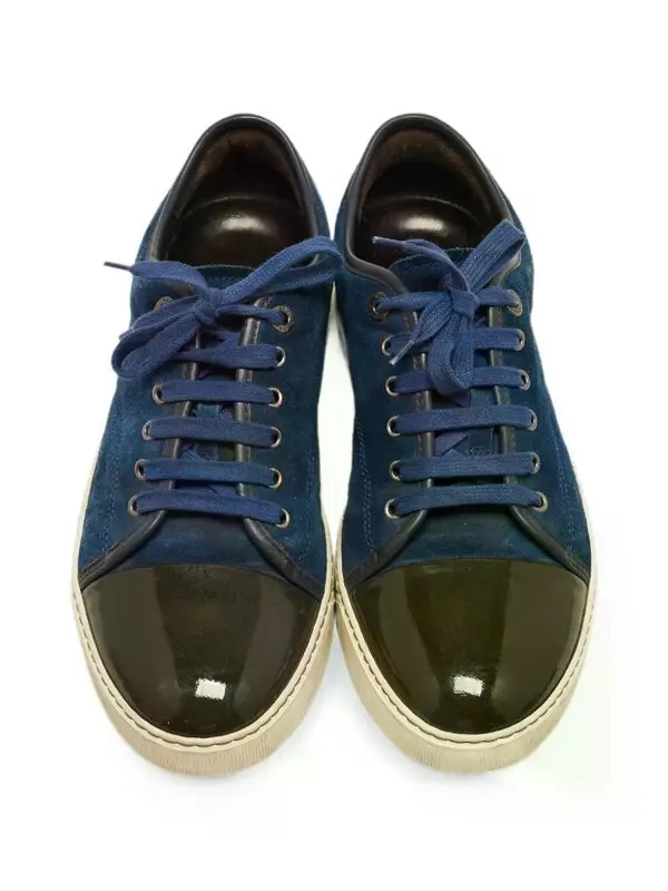 LANVIN Lace-up Suede Sneakers