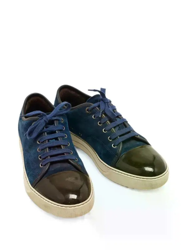 LANVIN Lace-up Suede Sneakers