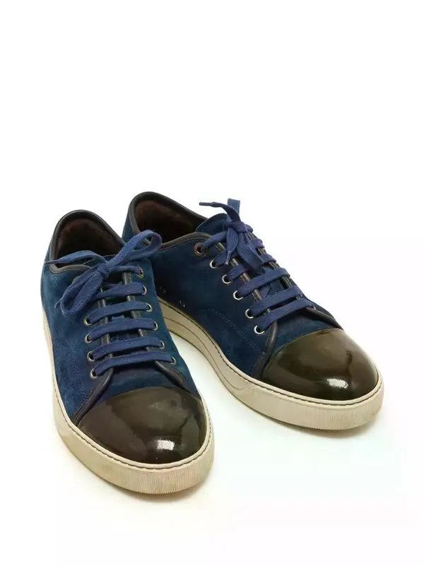 LANVIN Suede Lace-up Sneakers