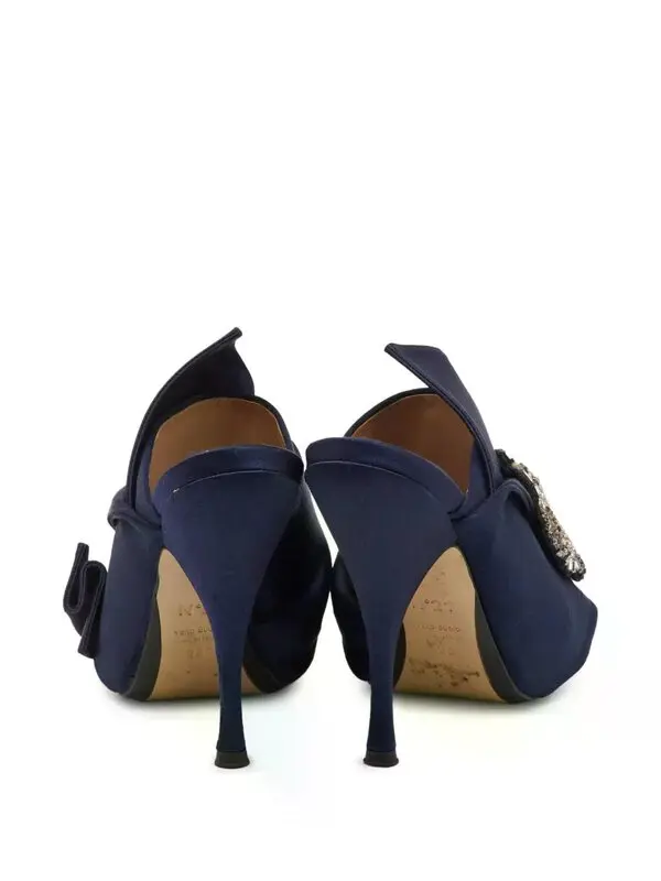 N°21 Raso Knot Crystal-embellished Mules