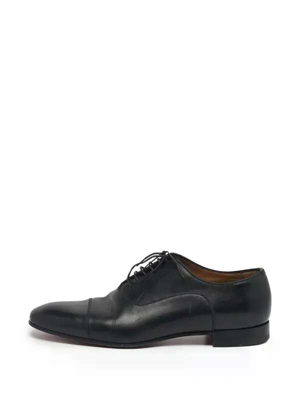 CHRISTIAN LOUBOUTIN Grego Leather Oxford Shoes - Black