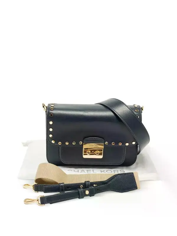 Michael Kors Sloan Studded Shoulder Bag - Blue