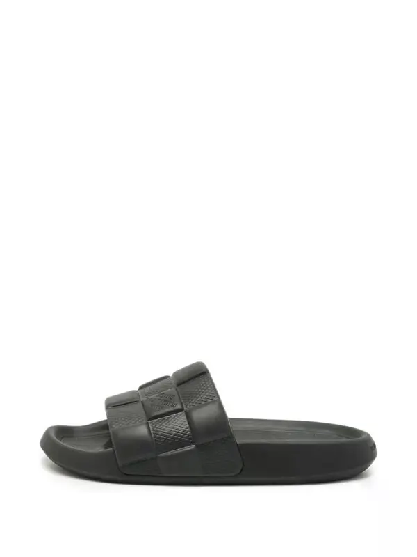 LOUIS VUITTON Damier Waterfront Slides - Black