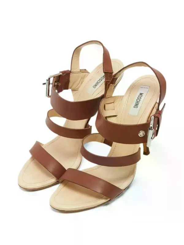 Moschino Buckle-strap Heeled Sandals