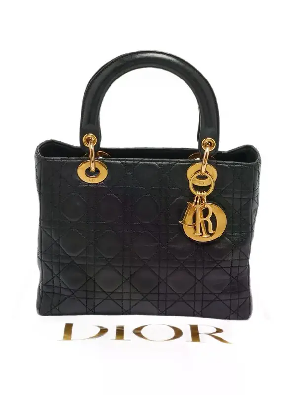 Dior 1997 Lady Cannage Medium Tote Bag
