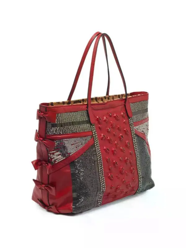Valentino Garavani Sequinned Crystal-embellished Tote Bag
