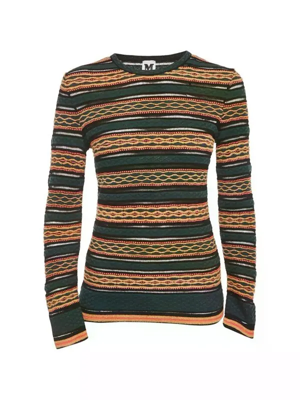 Missoni Patterned Knit Top - Green