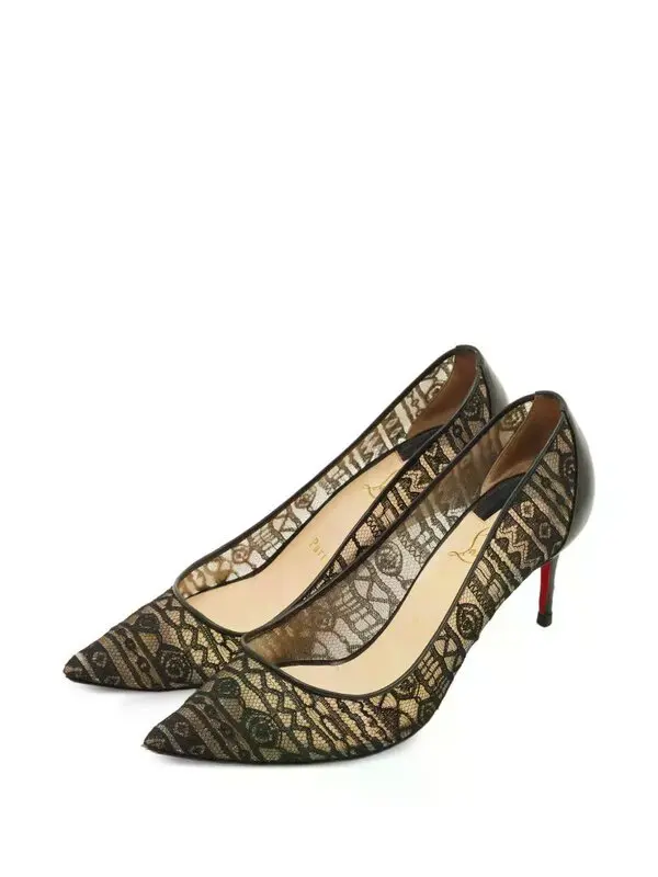 CHRISTIAN LOUBOUTIN Saramor Lace Heeled Pumps