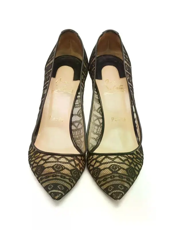 CHRISTIAN LOUBOUTIN Saramor Lace High Heel Pumps