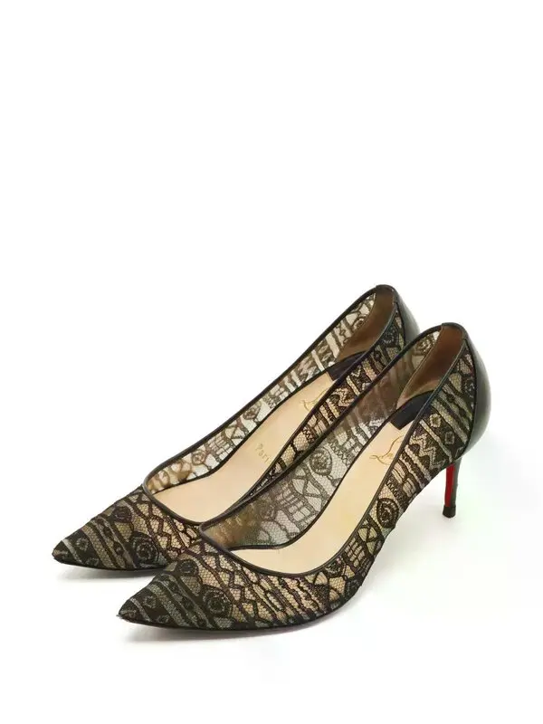 CHRISTIAN LOUBOUTIN Saramor Lace High Heel Pumps