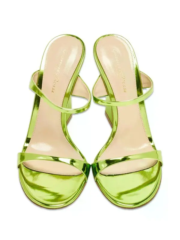 GIANVITO ROSSI Aura Patent-leather Heeled Sandals