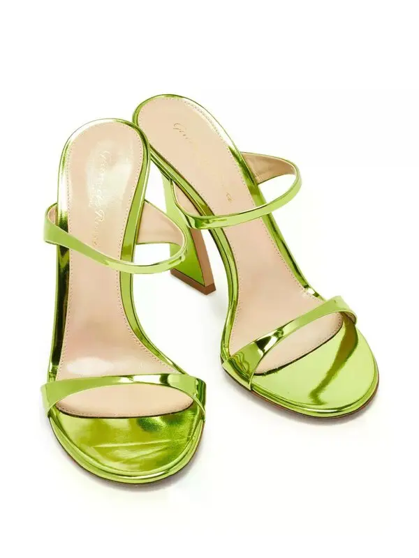 GIANVITO ROSSI Aura Patent-leather Heeled Sandals