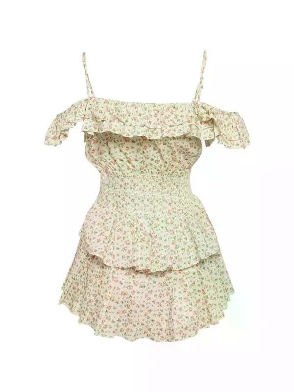 424 Floral-print Tiered Dress