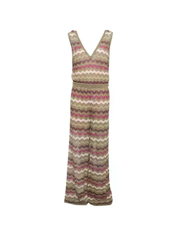 Missoni Lurex-knit Sleeveless Jumpsuit - Green
