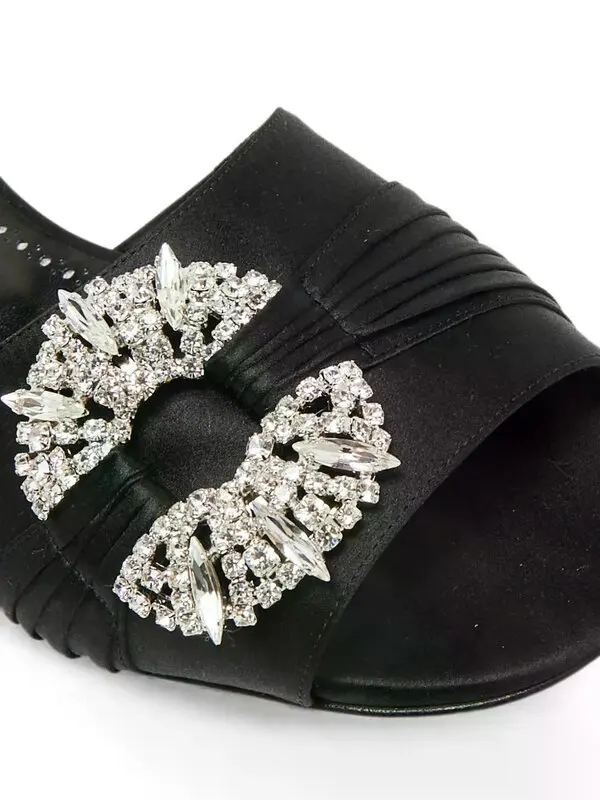 Manolo Blahnik Pralina Crystal-buckle Sandals