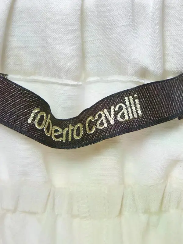 Roberto Cavalli Chiffon Cropped Trousers