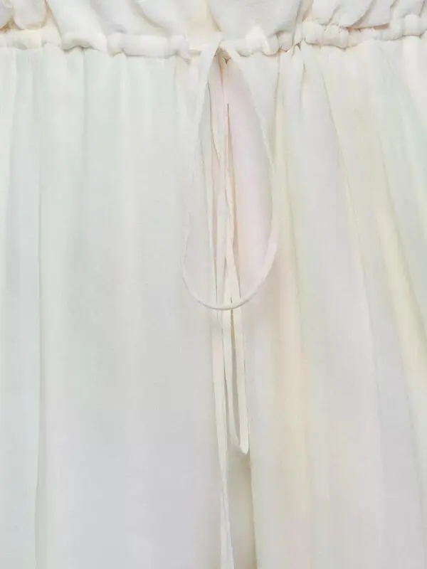Roberto Cavalli Chiffon Cropped Trousers