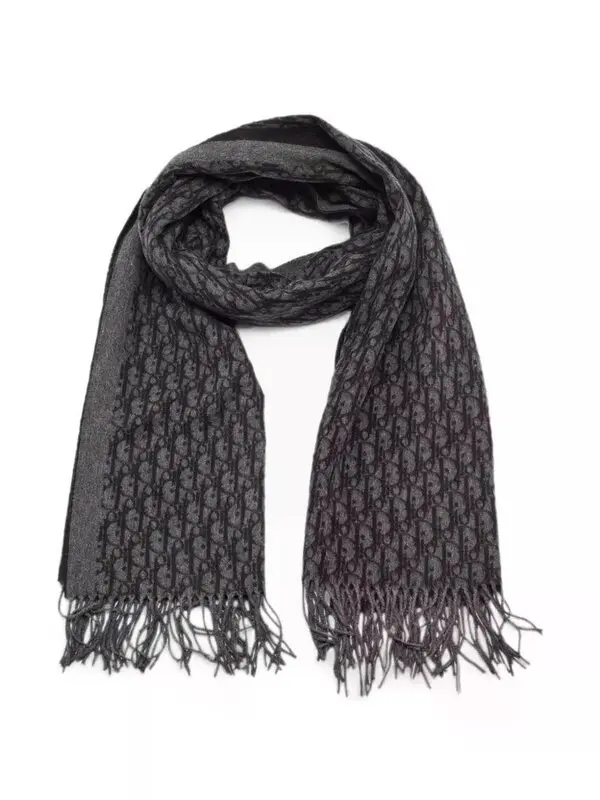 Dior Oblique Tasseled-ends Scarf