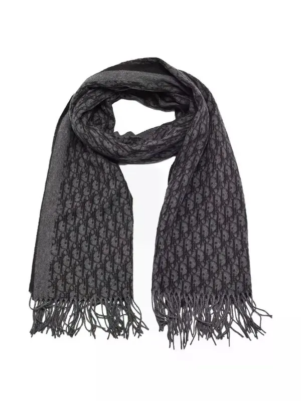 Dior Oblique Tasseled-ends Scarf