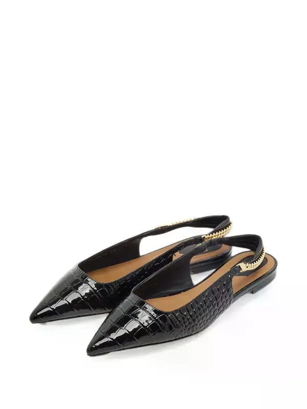 Fendi Colibri Lite Croc-embossed Flats