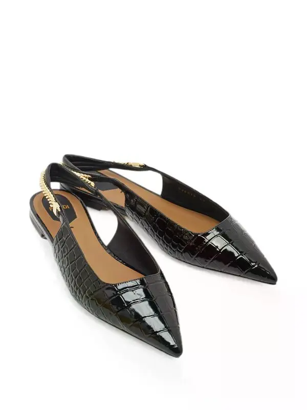 Fendi Colibri Lite Croc-embossed Flats