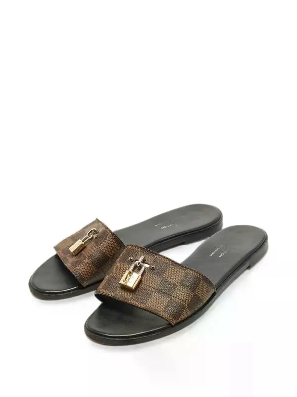 LOUIS VUITTON Lock It Slide Sandals