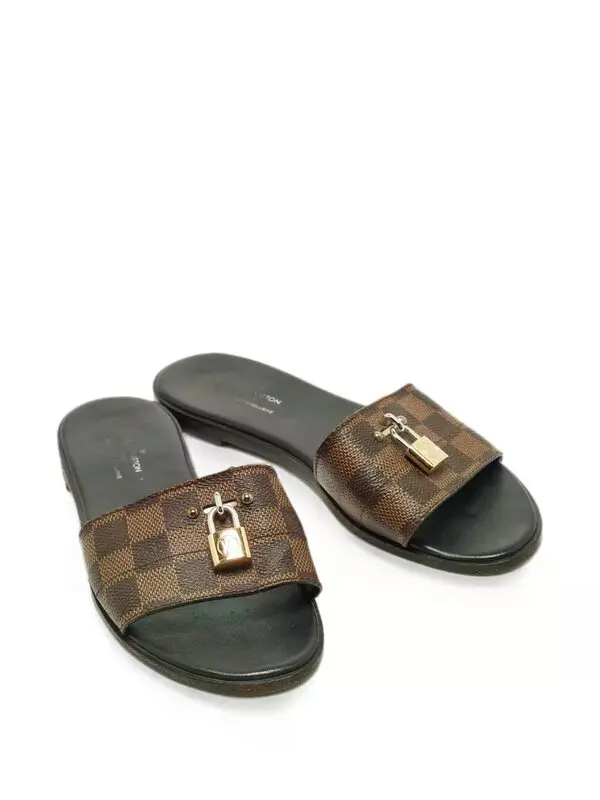 LOUIS VUITTON Lock It Slide Sandals