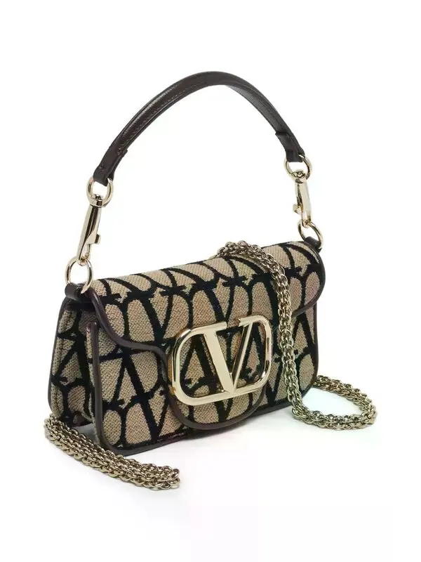 Valentino Garavani Locò Small Iconographe Canvas Shoulder Bag