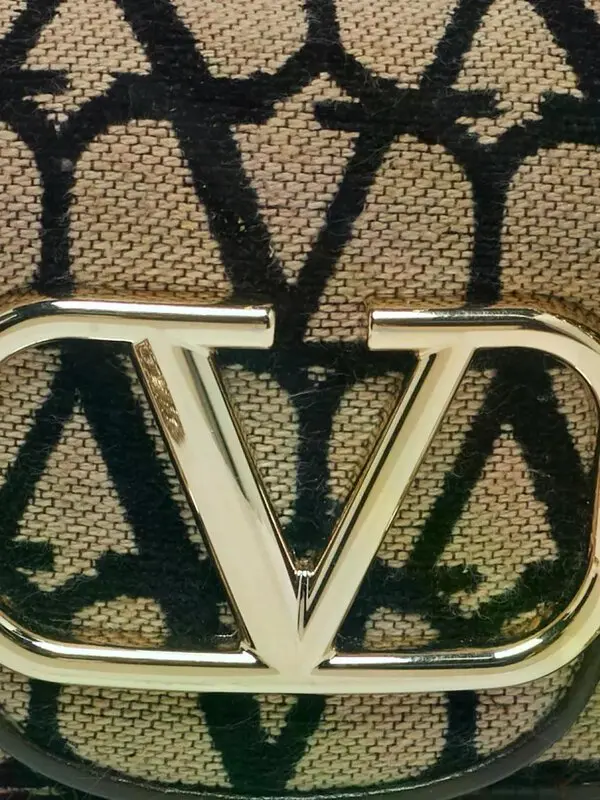 Valentino Garavani Locò Small Iconographe Canvas Shoulder Bag