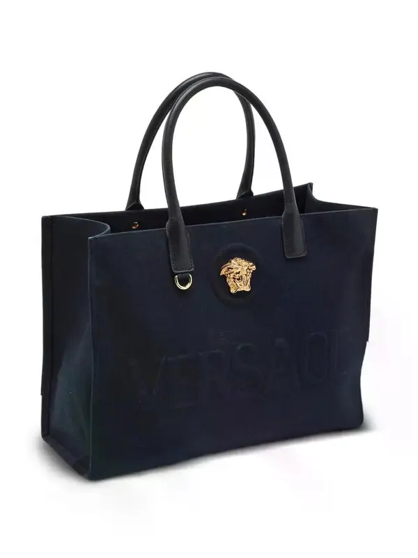 Versace La Medusa Tote Bag - Blue