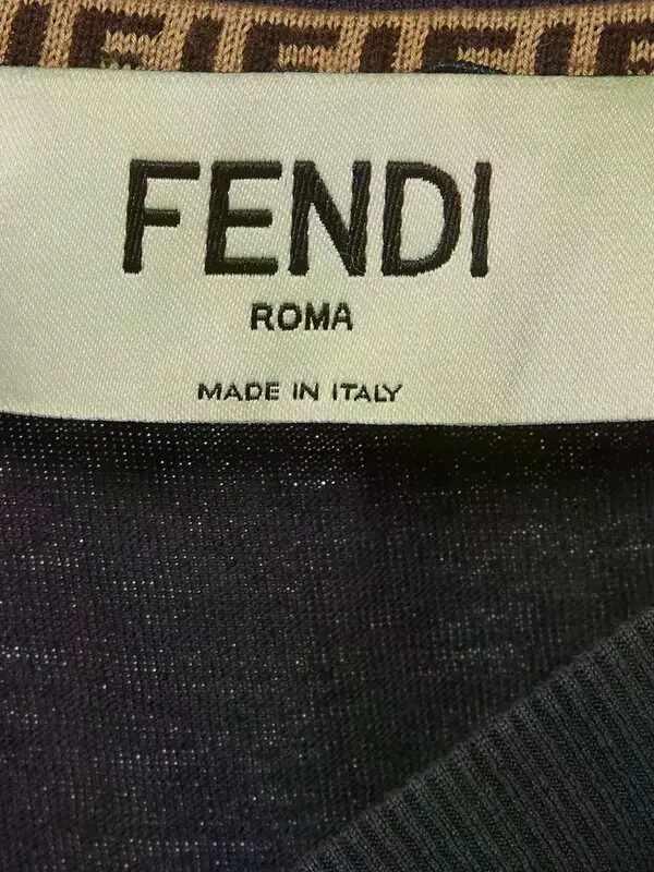 Fendi Logo-embroidered Crew-neck T-shirt