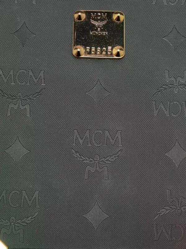 Mcm Berlin Studded Round Tote Bag