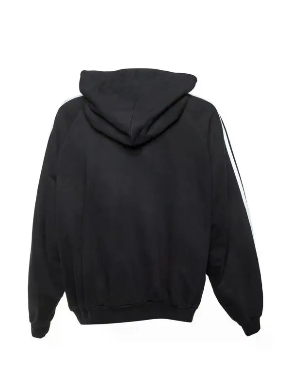 Balenciaga X Adidas Logo-embroidered Hoodie - Black