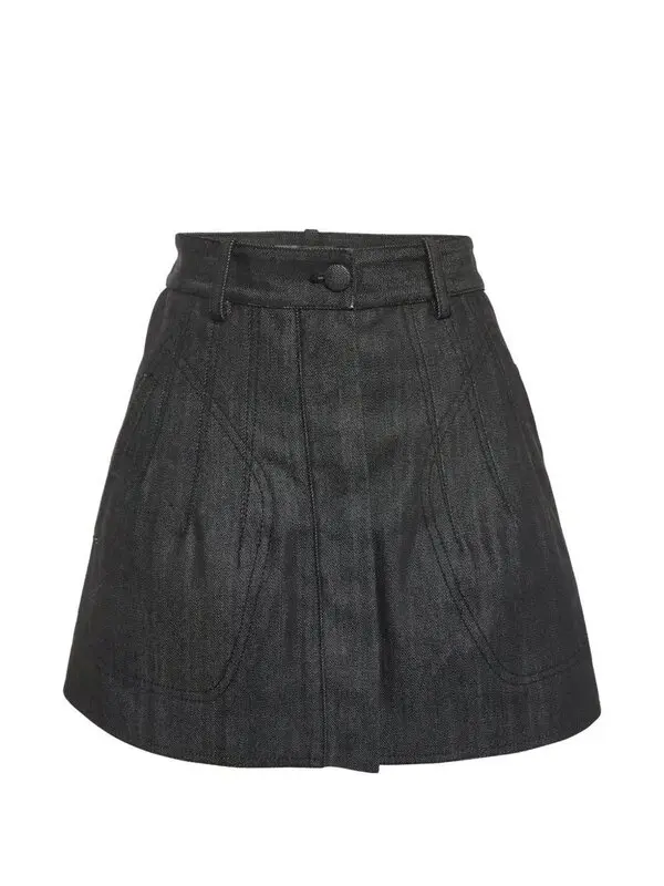 Balenciaga Seam-detail Mini Skirt - Black