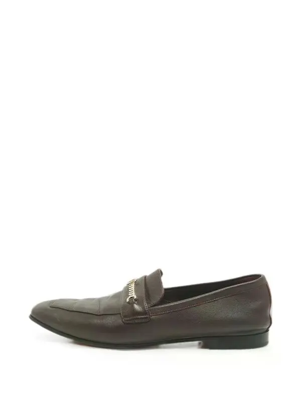 CHRISTIAN LOUBOUTIN Mj Moc Chain Loafers - Red