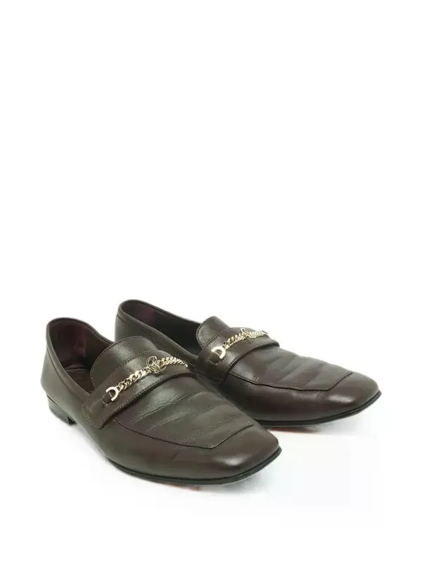 CHRISTIAN LOUBOUTIN Mj Moc Chain Loafers