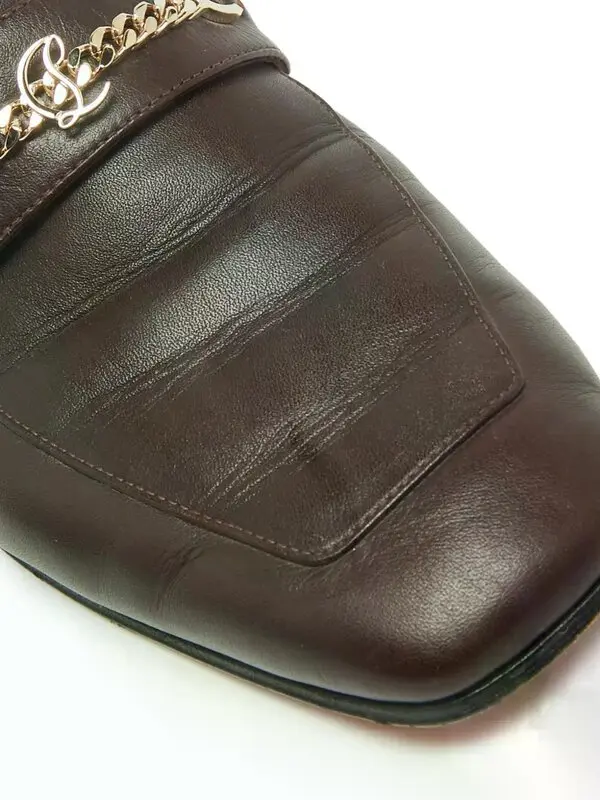 CHRISTIAN LOUBOUTIN Mj Moc Chain Loafers