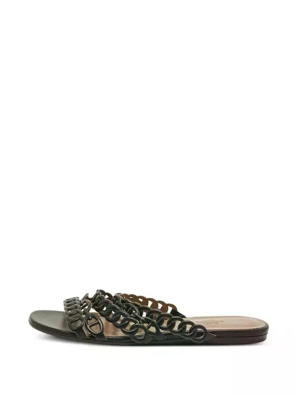Hermès Chaine D'ancre Rivage Sandals - Black