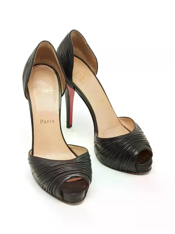 CHRISTIAN LOUBOUTIN Armadillo Leather Heeled D'orsay Pumps