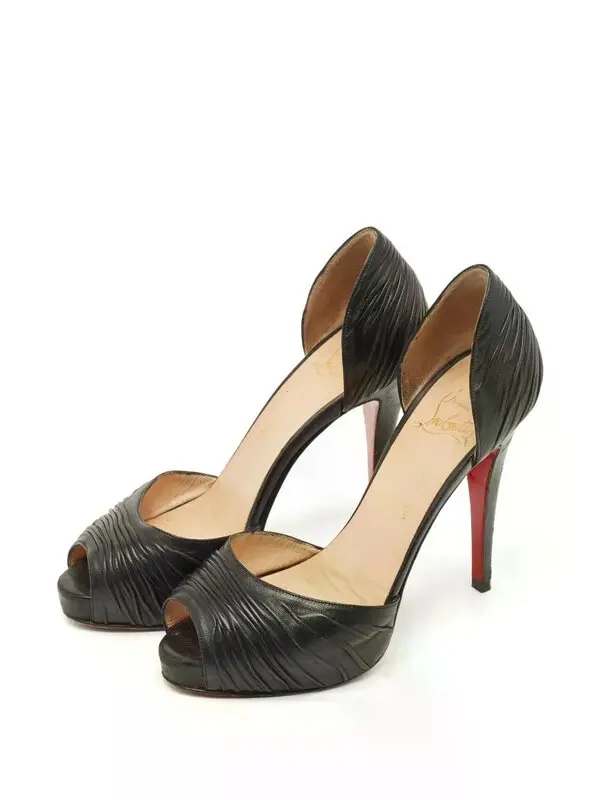 CHRISTIAN LOUBOUTIN Armadillo Leather Heeled D'orsay Pumps