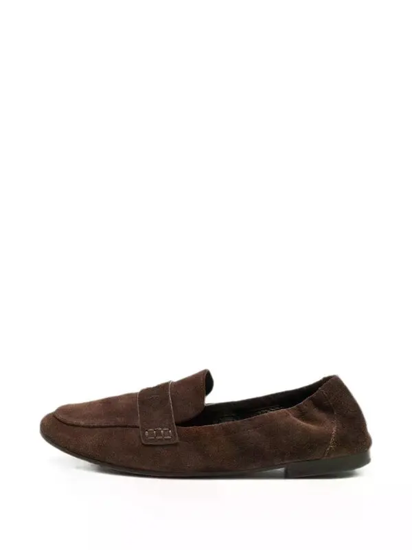 Tory Burch Double T Suede Loafers