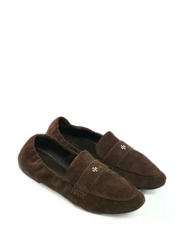 Tory Burch Double T Suede Loafers
