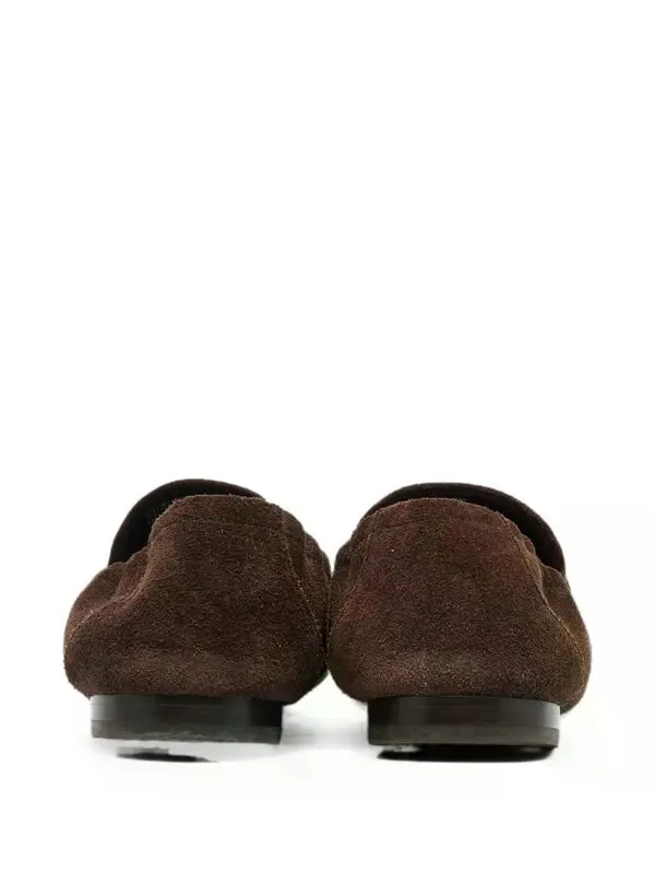 Tory Burch Double T Suede Loafers