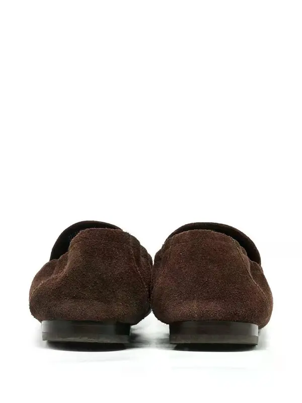 Tory Burch Double T Suede Loafers