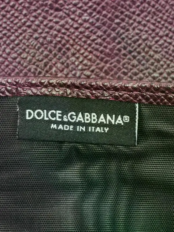 Dolce & Gabbana Logo-plaque Zip-around Clutch Bag