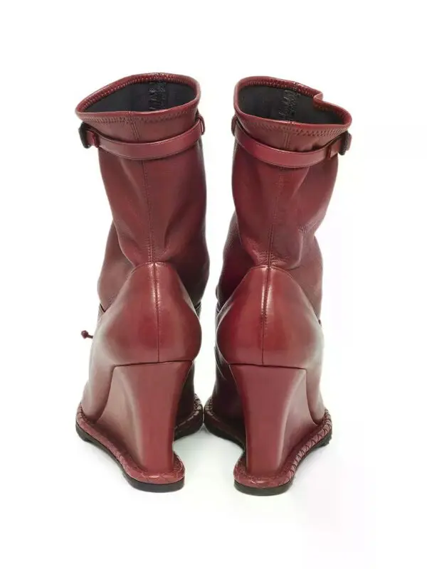 Bottega Veneta Intrecciato Wedge Ankle Boots