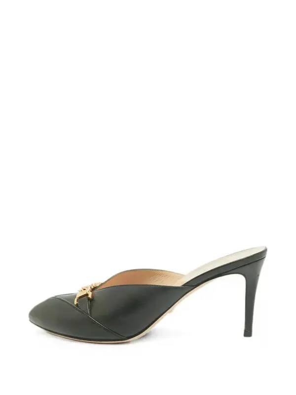 Gucci Sylvie Chain-detail Heeled Mules