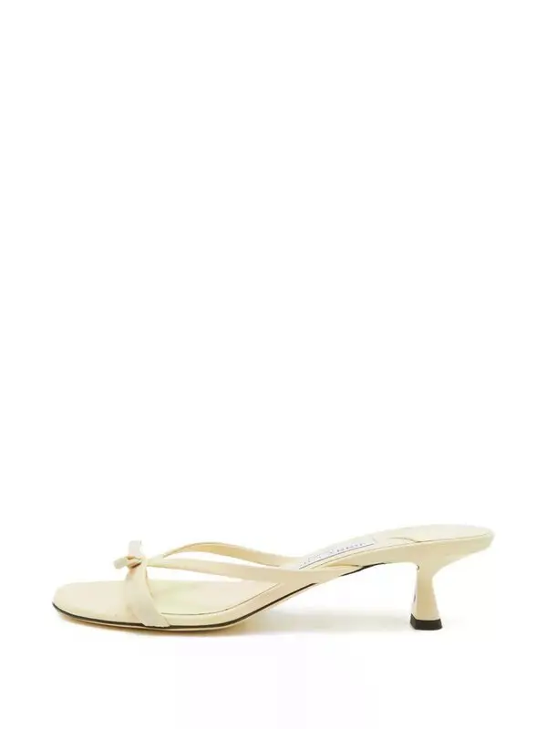 JIMMY CHOO Ciela Bow Detail Kitten Heel Sandals