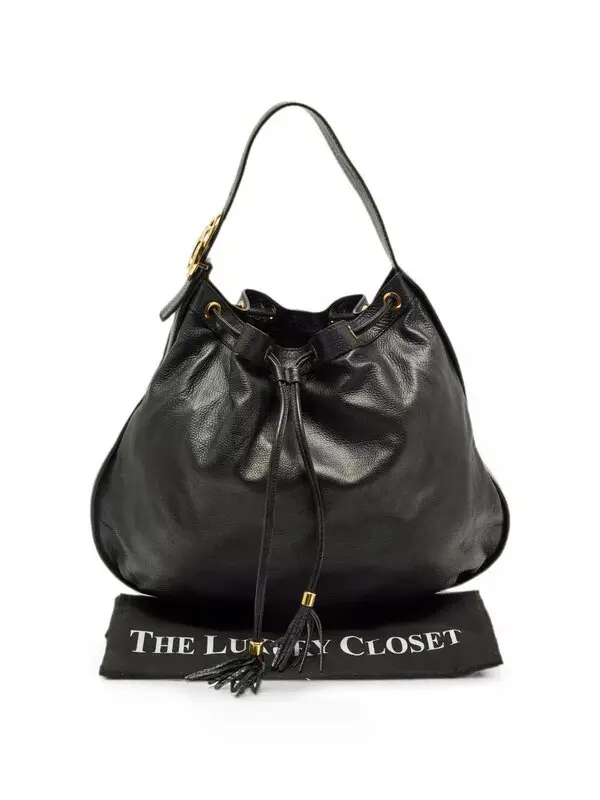 Gucci Mid-2000s Interlocking Icon Drawstring Tote Bag