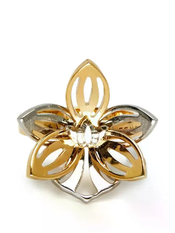 Fendi Petal Motif Ring - Gold